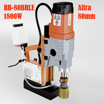 Máy khoan từ đế xoay có ta rô RB-80BRLE 1800W, khoét 12-80mm